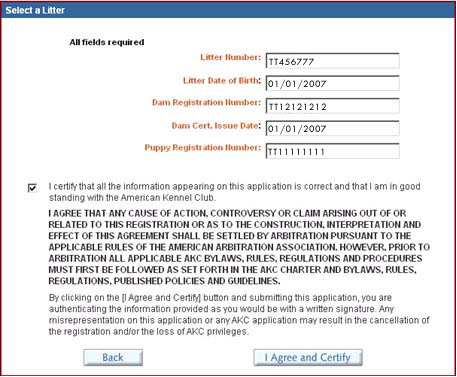 Figure 8. The Litter Information