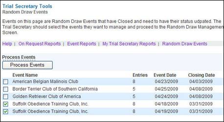 Trial Secretary User Guide