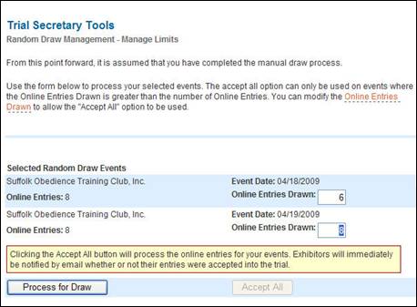 Trial Secretary User Guide
